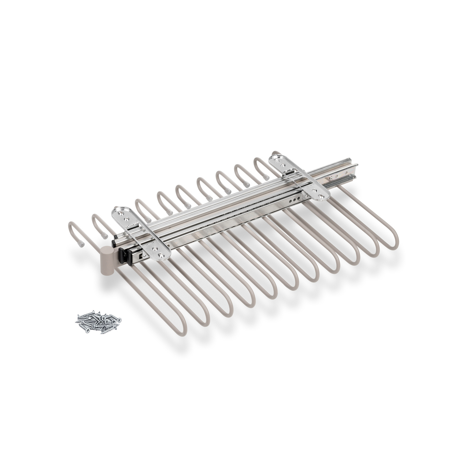 Wysuwany wieszak na spodnie Kamienno-szary EMUCA